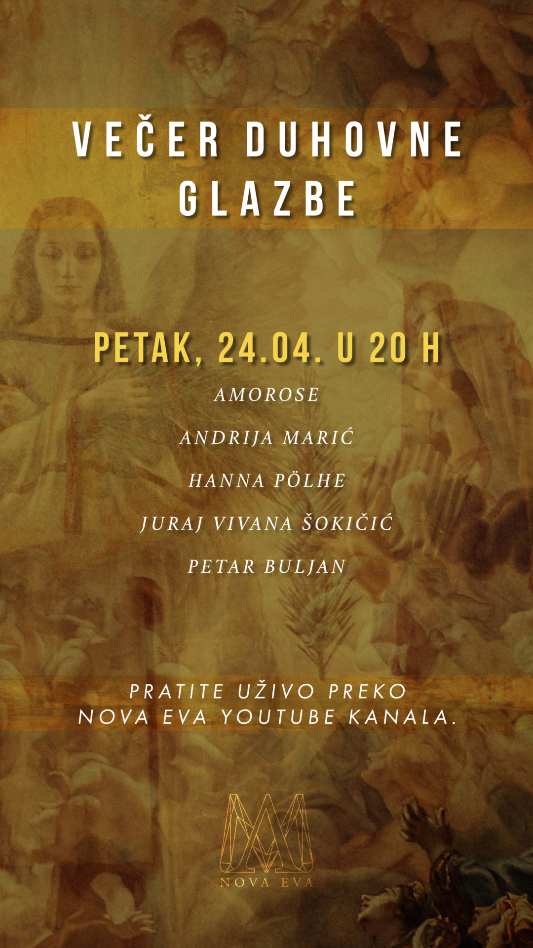 Ne propustite večer duhovne glazbe: Petar Buljan, Amorose i drugi ...