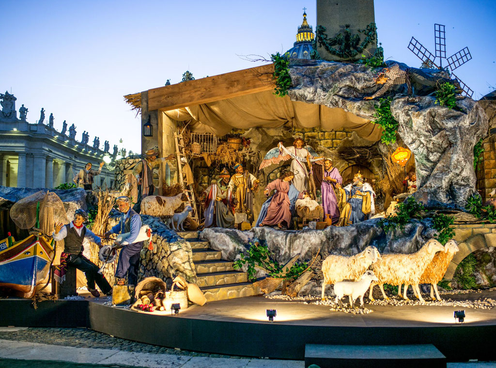 Sv. Franjo postavio prve jaslice | HKM