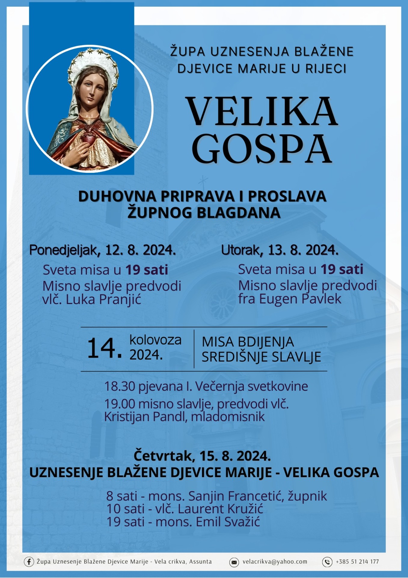 VELIKA GOSPA 2024. Pogledajte raspored misa diljem Lijepe Naše i šire | HKM