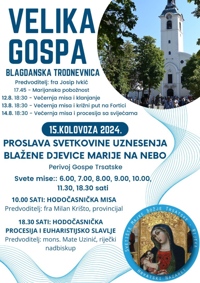 VELIKA GOSPA 2024. Pogledajte raspored misa diljem Lijepe Naše i šire | HKM