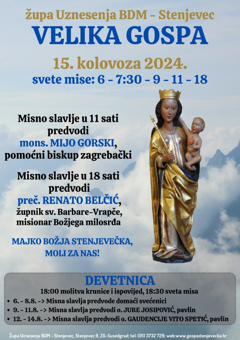 VELIKA GOSPA 2024. Pogledajte raspored misa diljem Lijepe Naše i šire | HKM