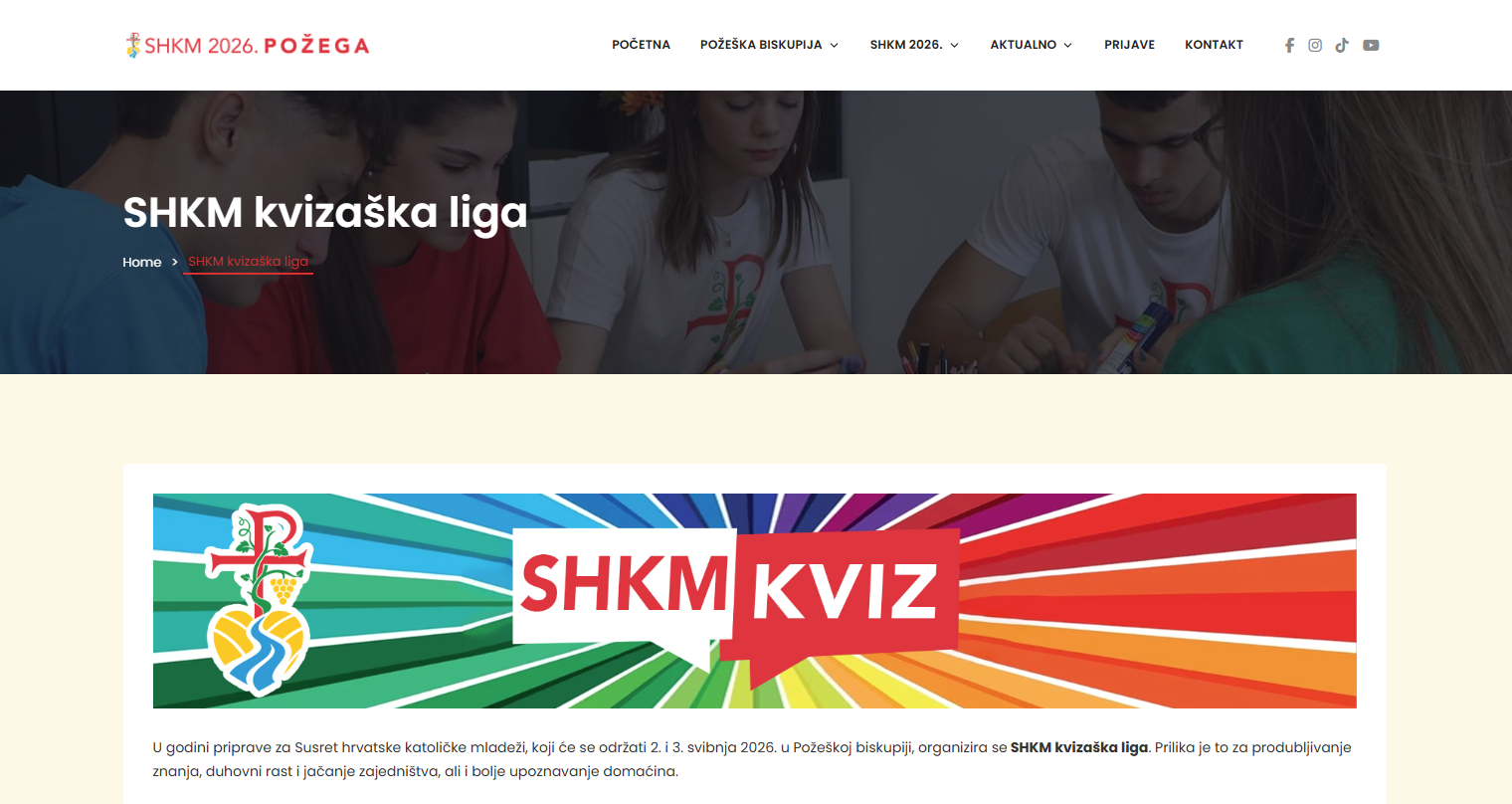 Otvorena službena mrežna stranica SHKM-a u Požegi 2026. | HKM